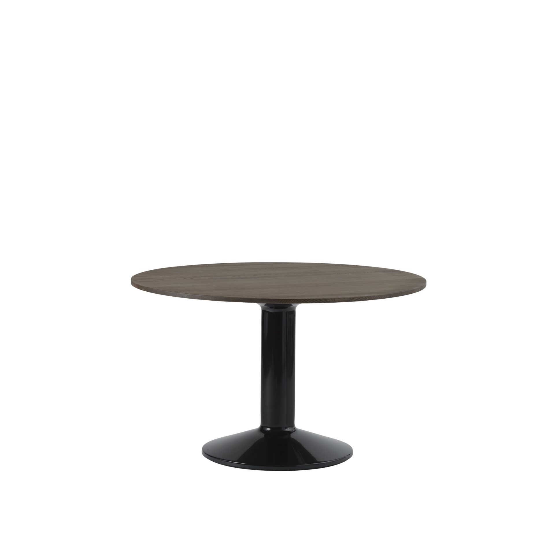 Midst Table 120cm Dark Oiled Oak / Black Base | Loam