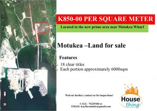 Find all Land for Sale & Rent in Port Moresby, National Capital