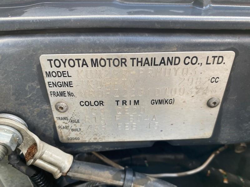 Clock Hilux Toyota 2015