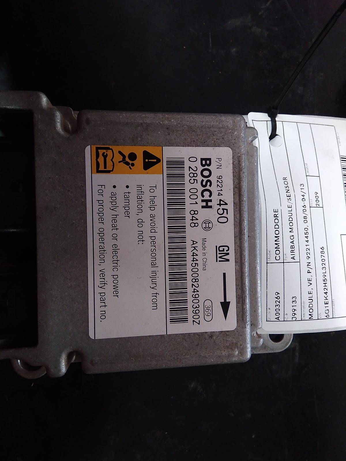 Airbag Module/Sensor Commodore Holden 2009