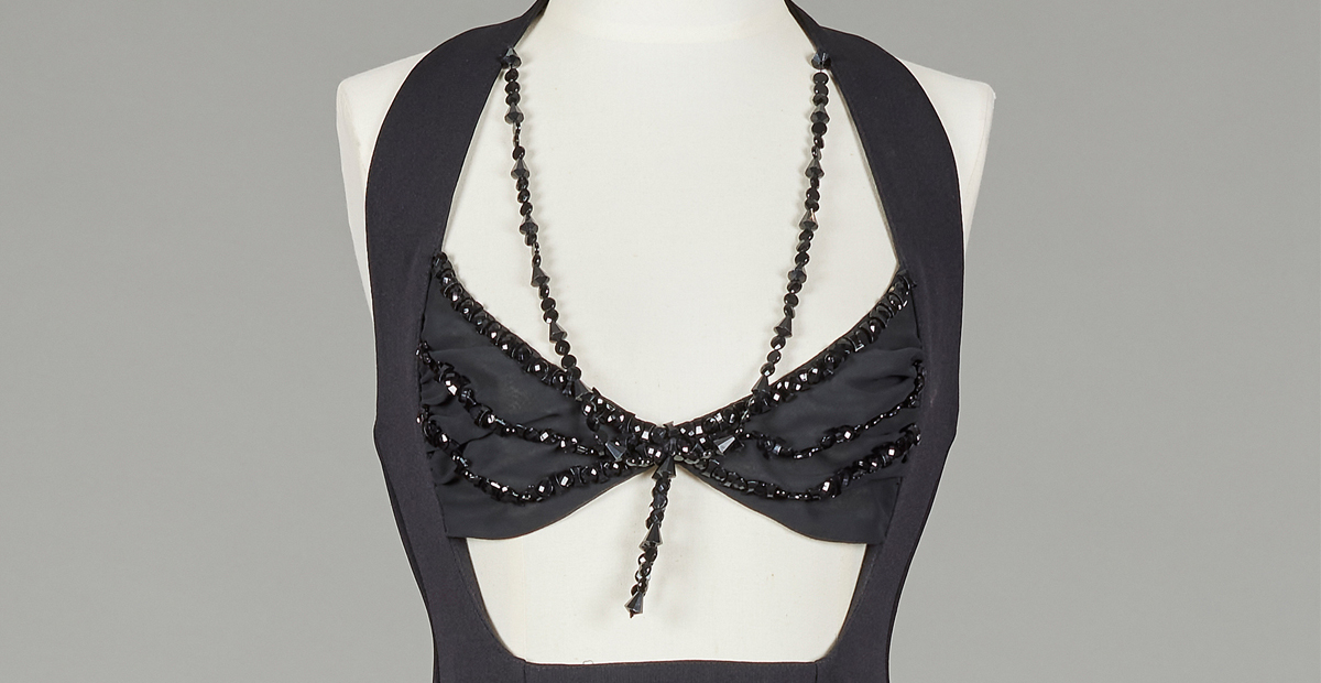 Wendy Nelson Night Out mini halter dress, 1987 - New Zealand Fashion Museum