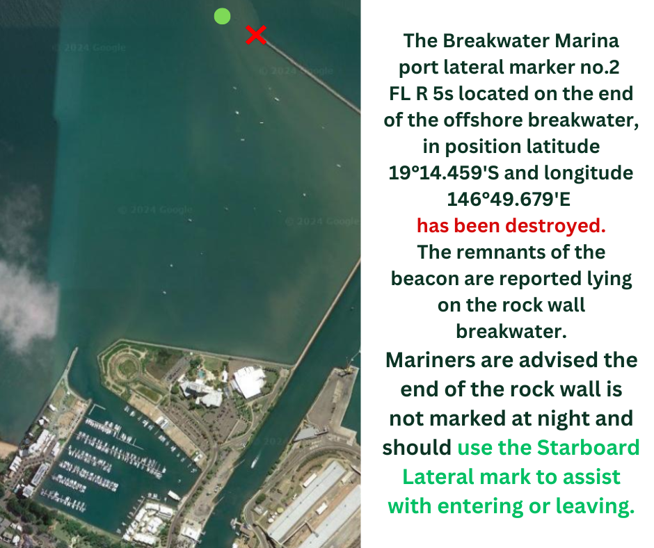 NOTICE TO MARINERS | Breakwater Marina
