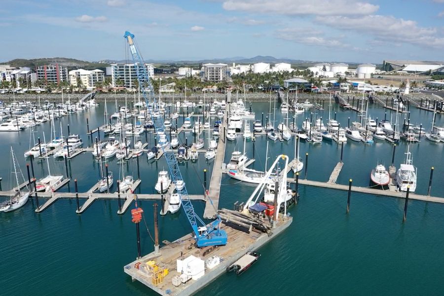 Piling Works at Mackay Marina | Fodico Marine Group