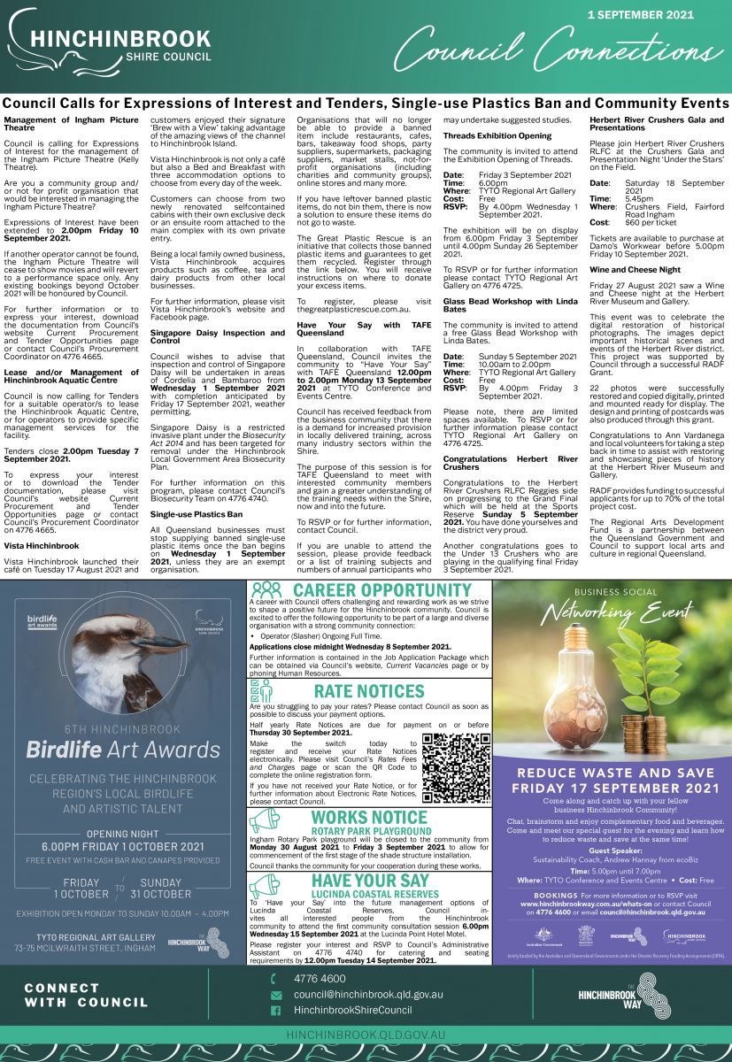 Council Connections - 1 September 2021