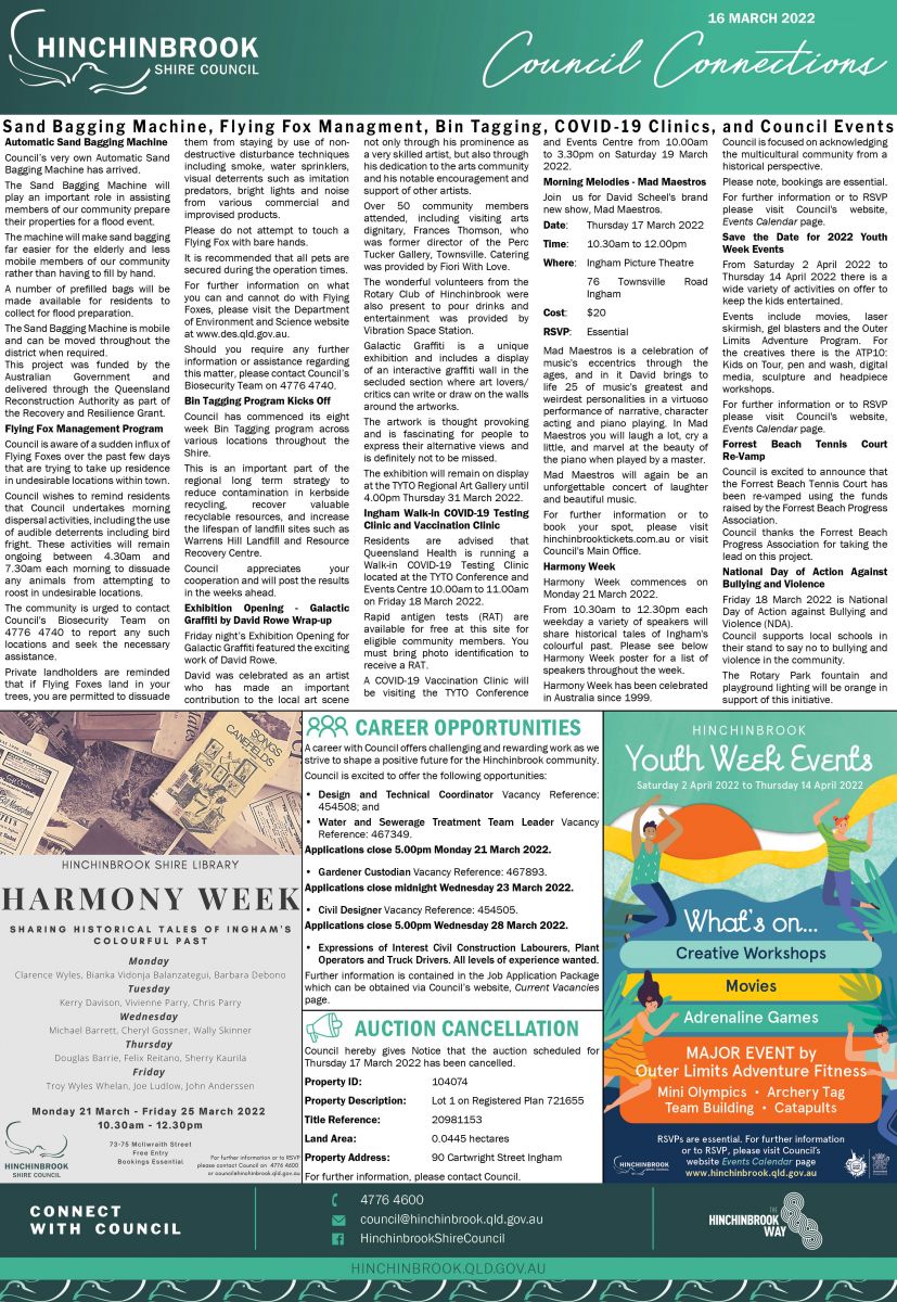 Council Connections - 16 March 2022