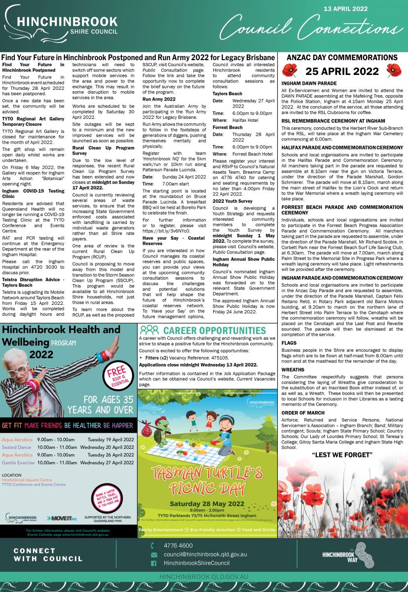 Council Connections - 13 April 2022