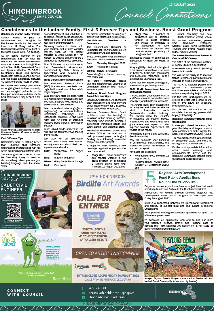 Council Connections - 17 August 2022