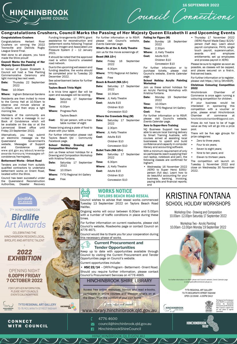 Council Connections - 16 September 2022