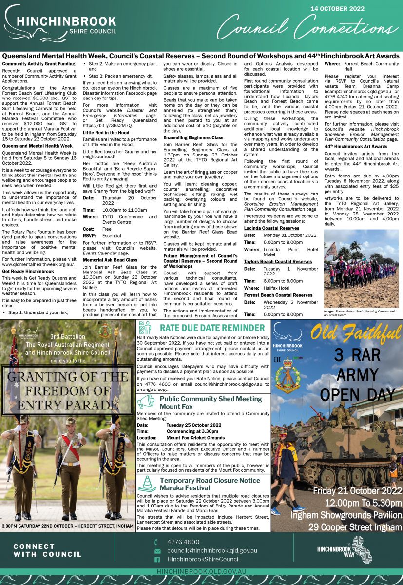 Council Connections - 14 October 2022