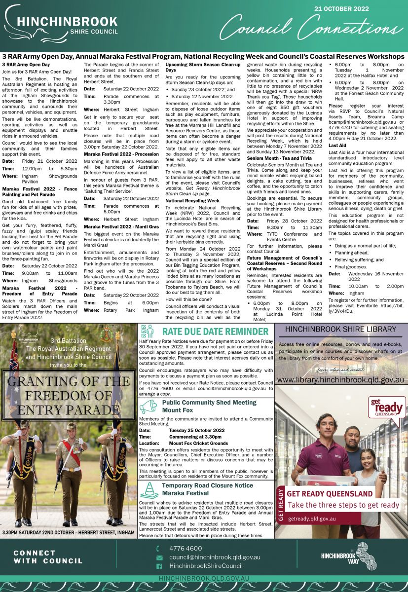 Council Connections - 21 October 2022