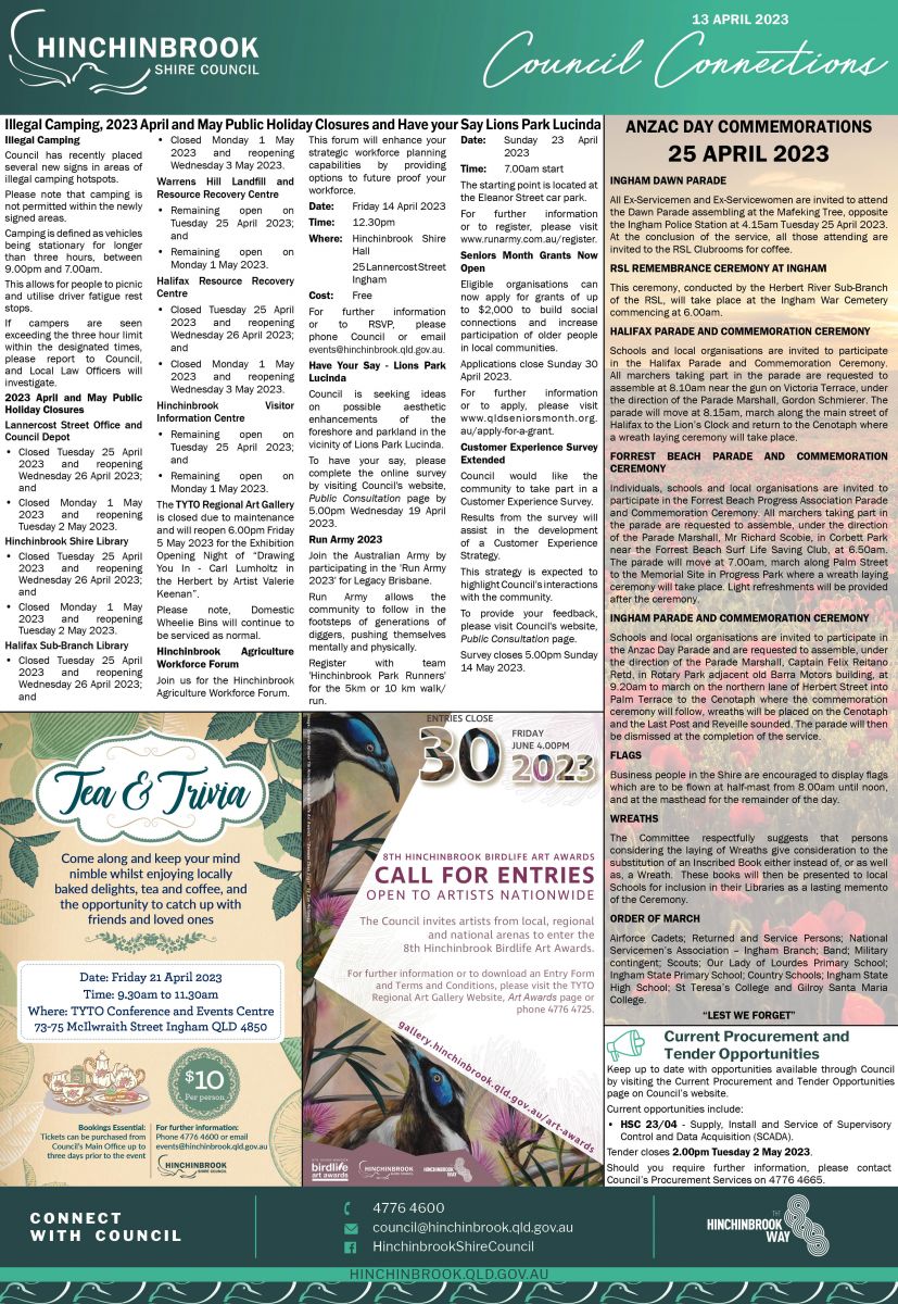 Council Connections - 13 April 2023