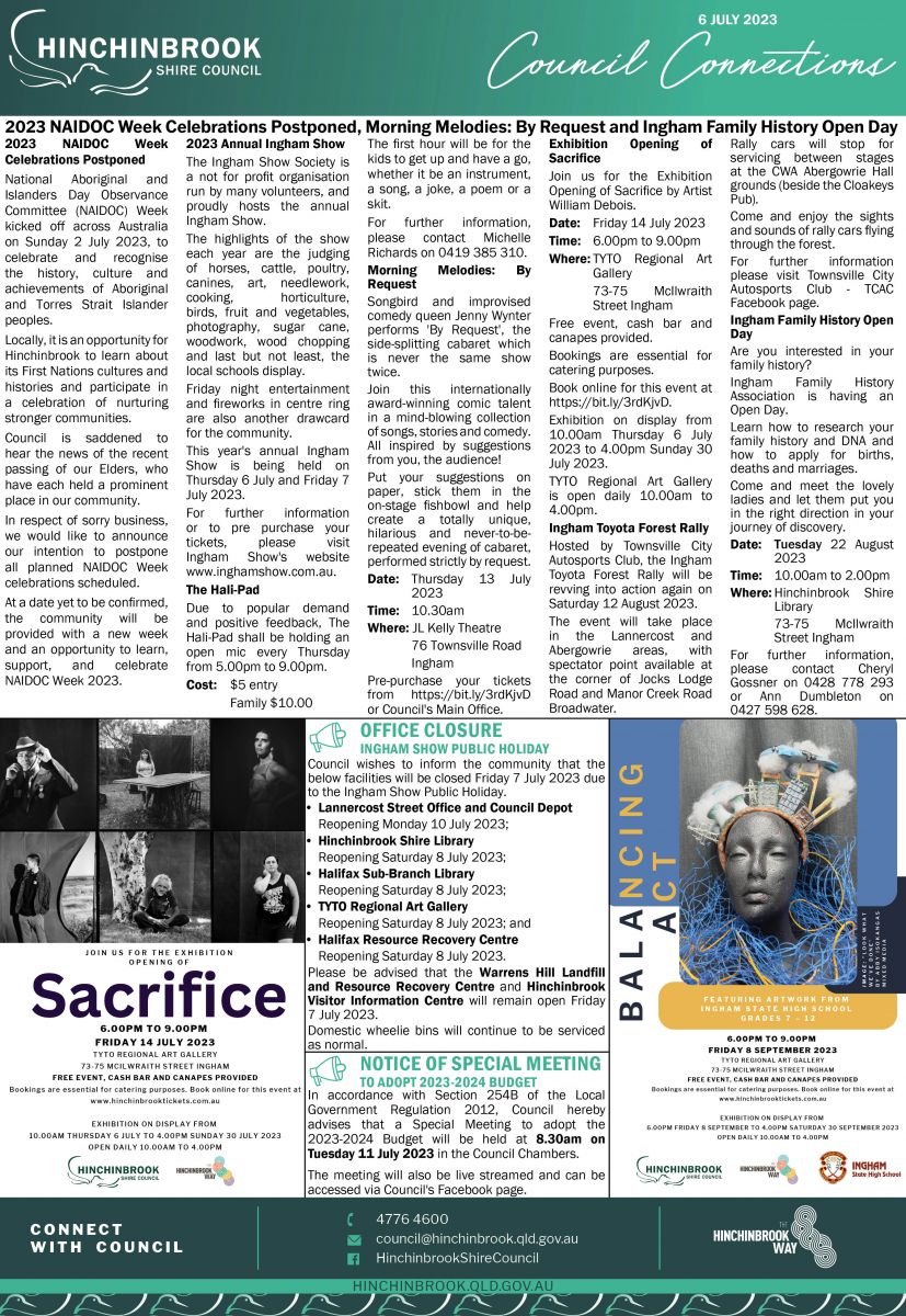 Council Connections - 6 July 2023