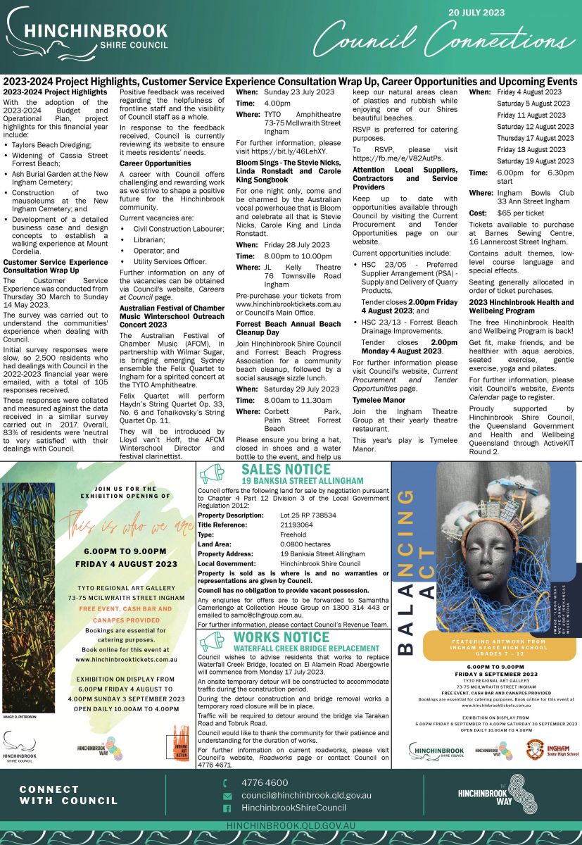 Council Connections - 20 July 2023