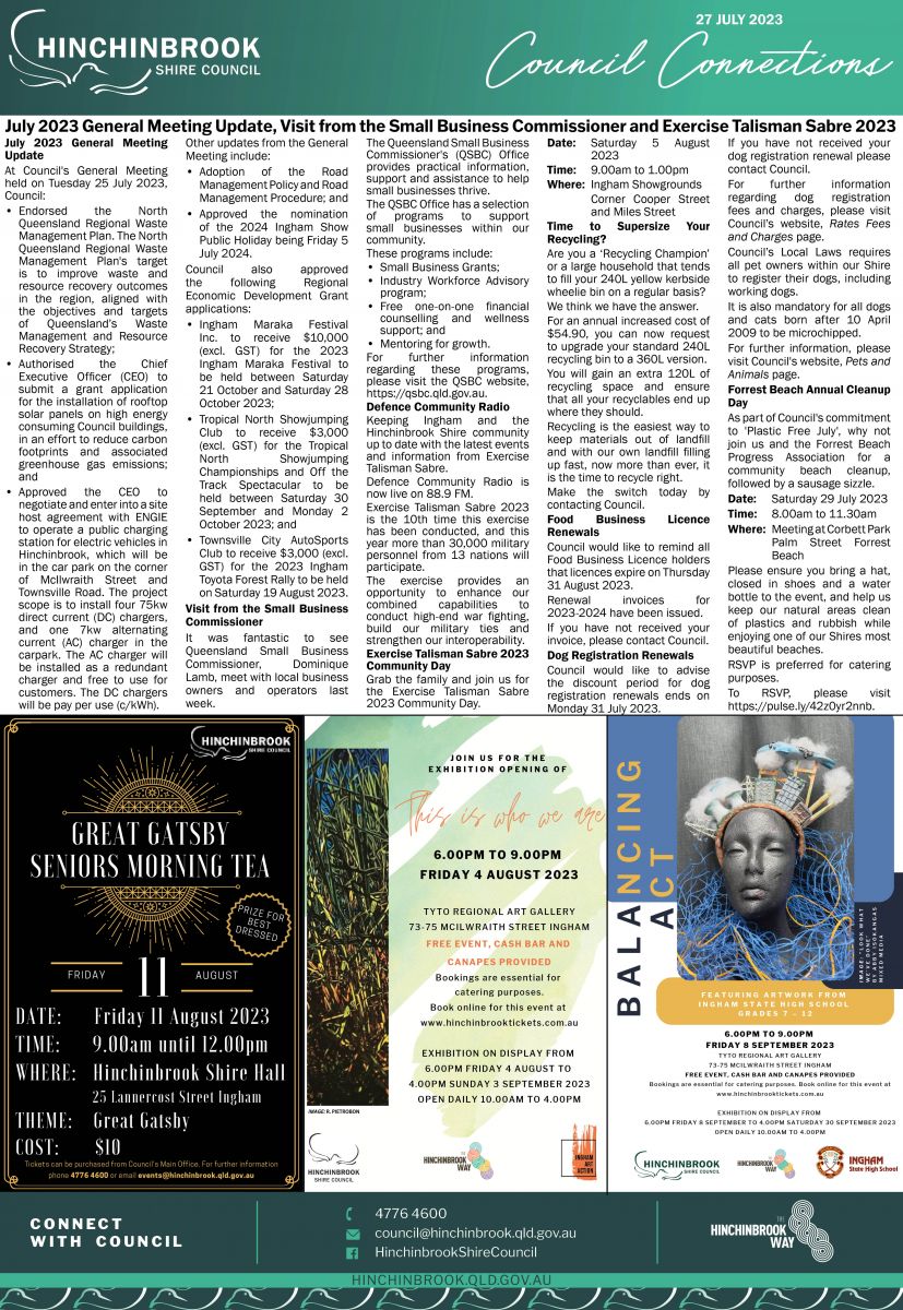 Council Connections - 27 July 2023