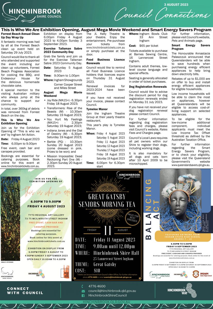 Council Connections - 3 August 2023