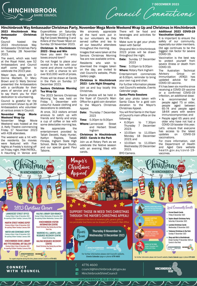 Council Connections - 7 December 2023