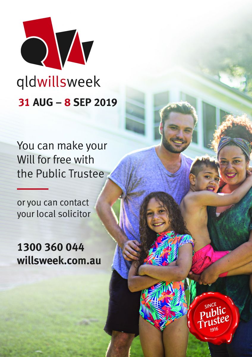 Queensland Wills Week - 31 August to 8 September 2019