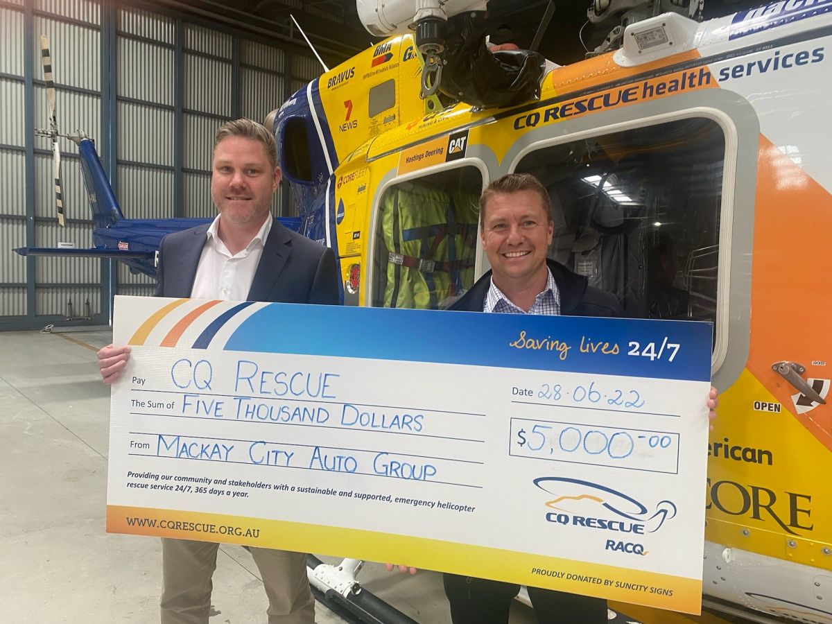 Mackay City Auto Group support CQ Rescue | Pickerings Group of Companies