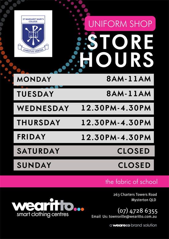 College Uniforms | St Margaret Mary's College Townsville