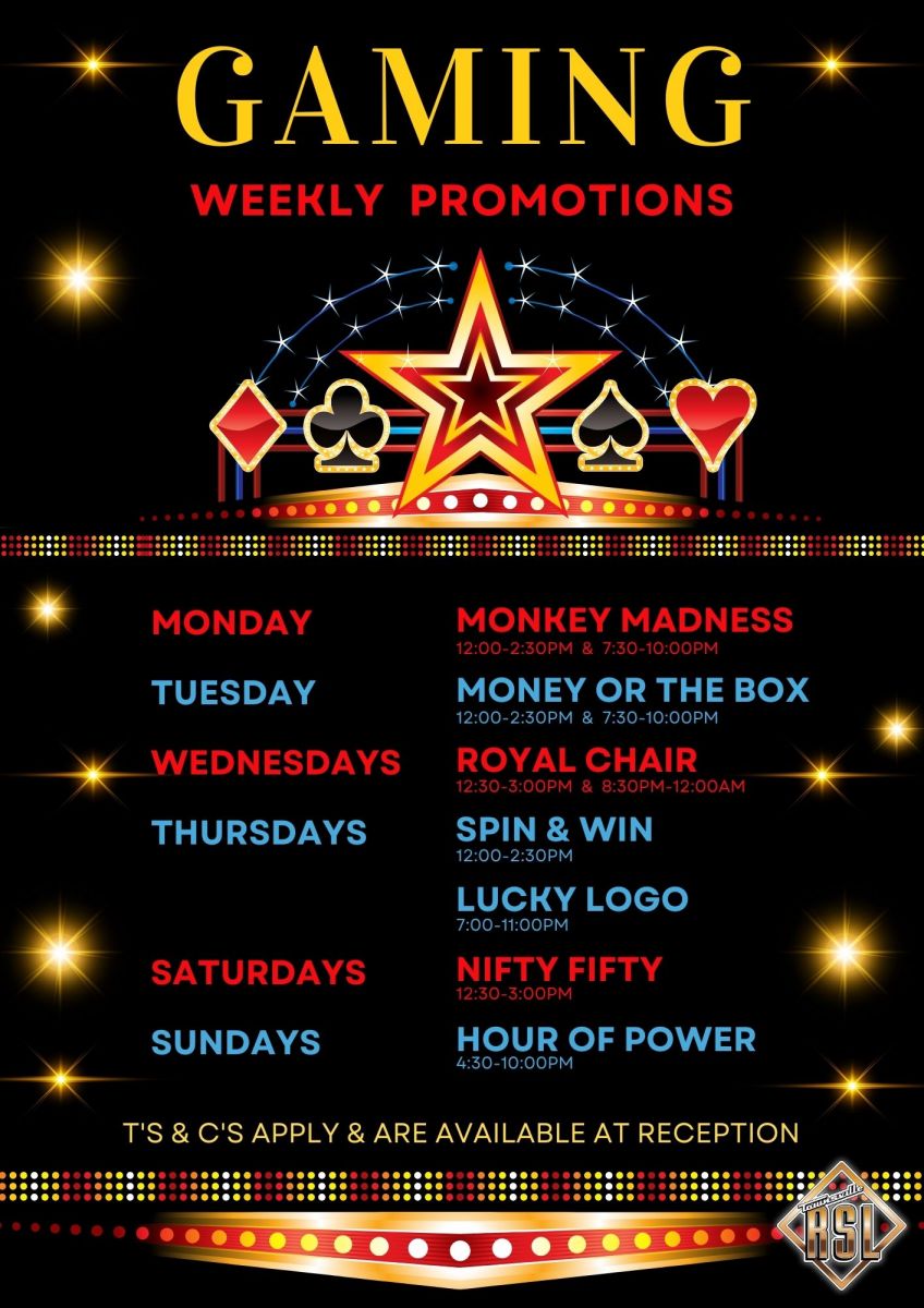 Promotions | Townsville RSL Club