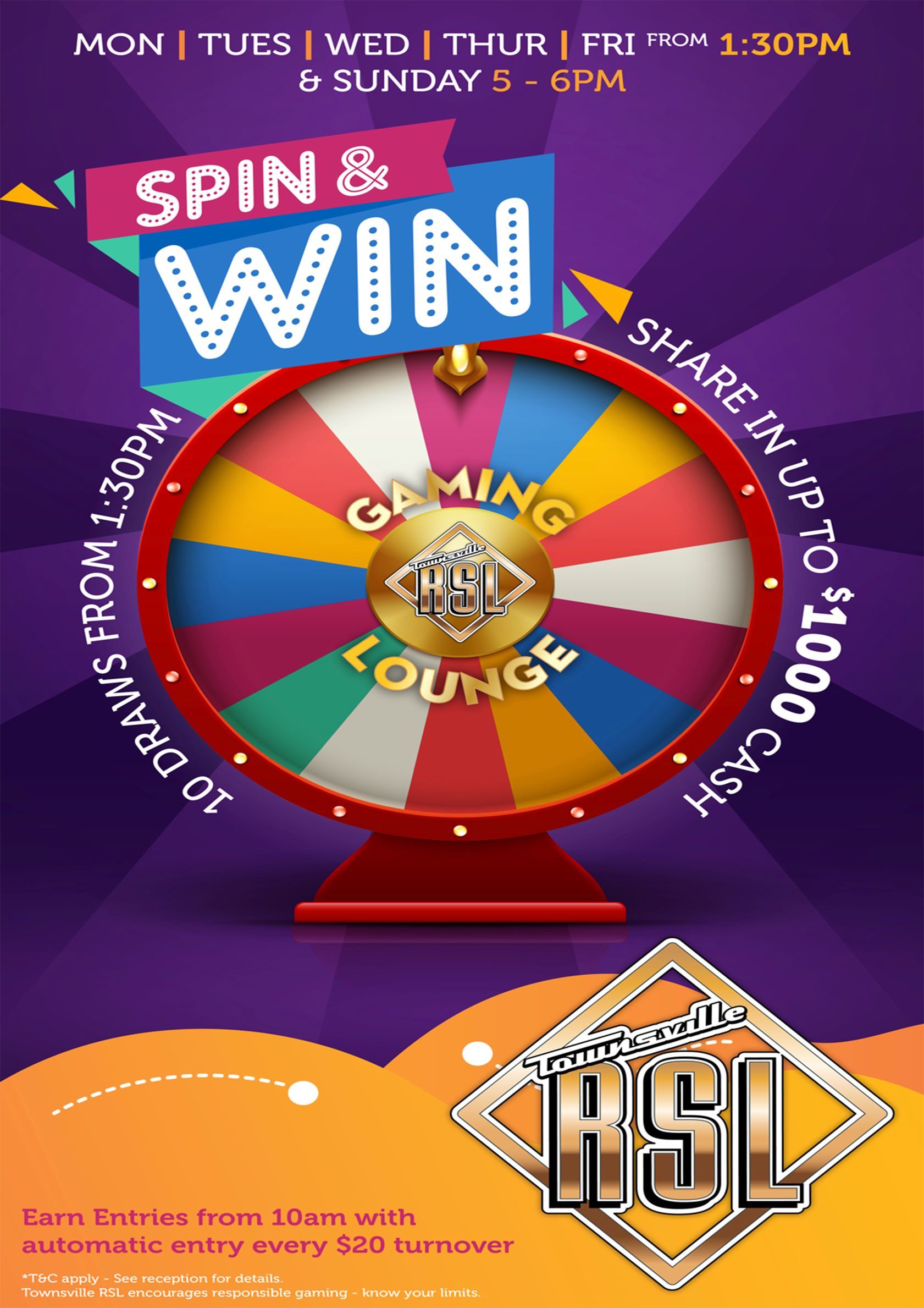 Gaming promotion | Townsville RSL Club