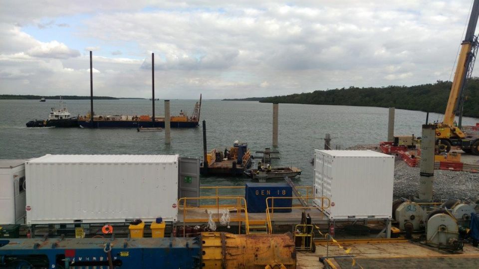 Pacific Marine Group | Amrun Piling Complete