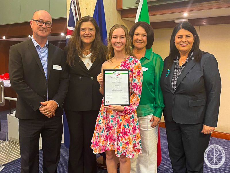 Ryan Catholic College student off to Italy! | TSV Catholic Education