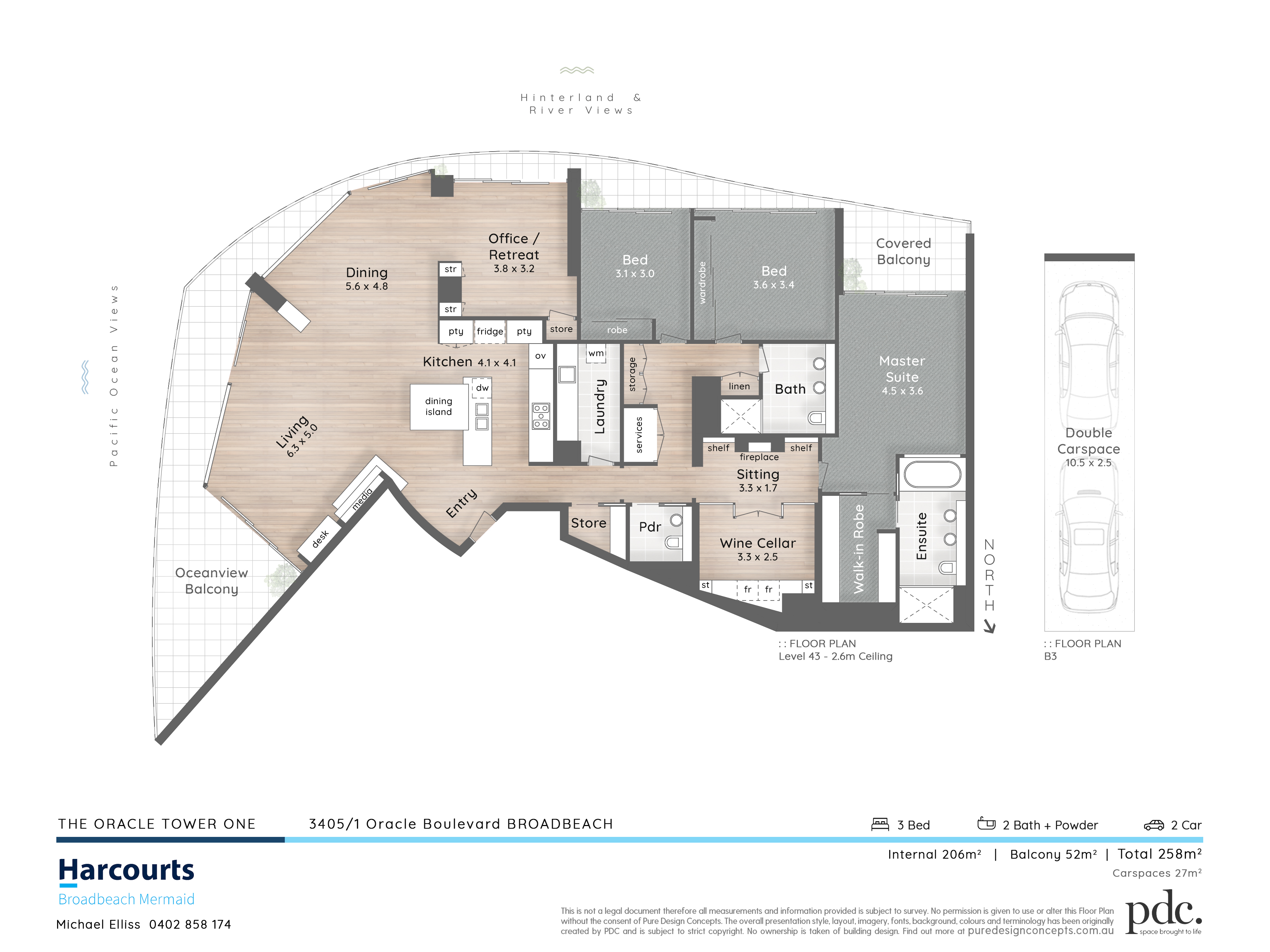 3405/1 Oracle Boulevard, BROADBEACH, QLD 4218 - Apartment Sold ...