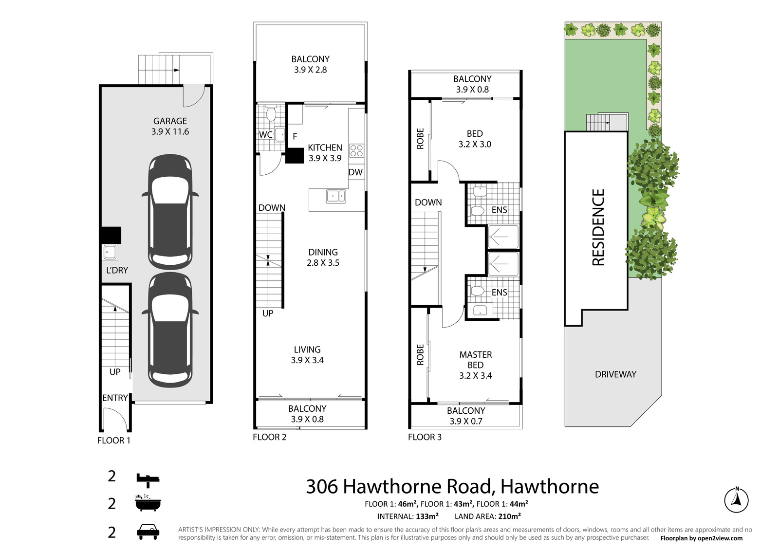 306 Hawthorne Road, HAWTHORNE, QLD 4171 - Townhouse Sold - harcourts.net
