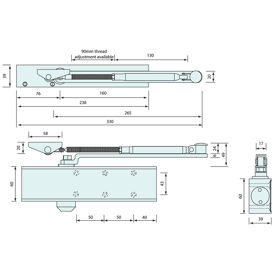 Door Closer Cad Drawing at Sophia Wiseman blog