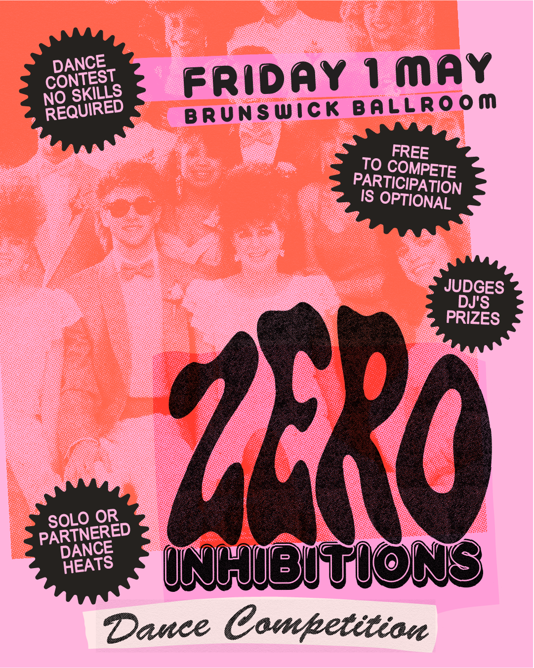 Buy THE ZERO INHIBITIONS DANCE COMPETITION tickets, VIC 2026 | Moshtix
