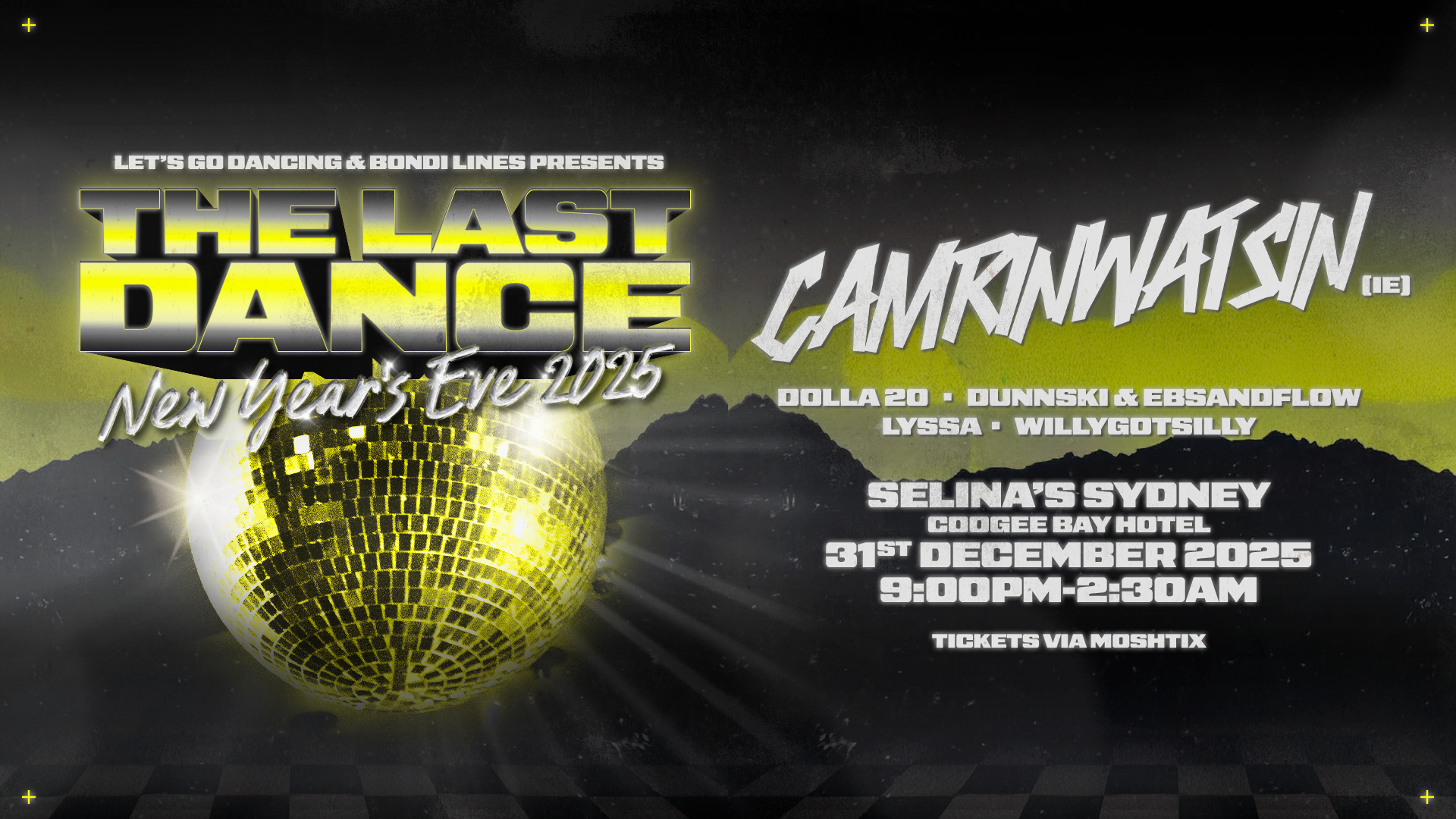 Buy Bondi Lines x Let’s Go Dancing: The Last Dance – NYE 2025 tickets ...