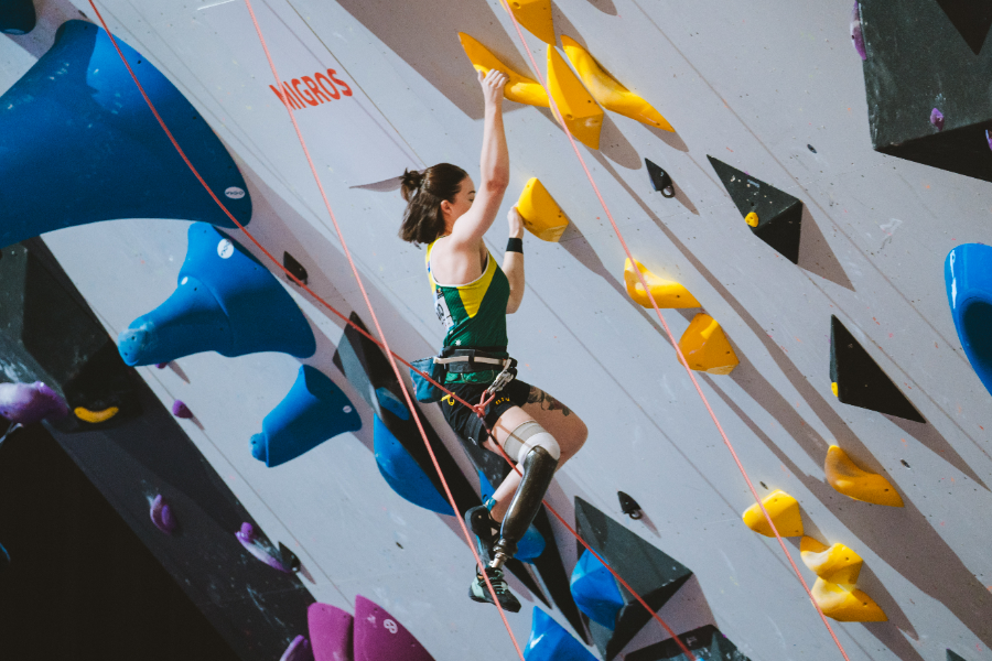 Sarah Larcombe's Paraclimbing World Cup Journey 2024 | Australian ...