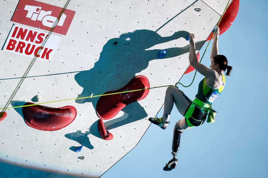 Sarah Larcombe's Paraclimbing World Cup Journey 2024 | Australian ...