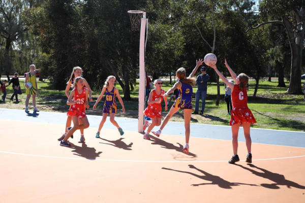Netball Courts in the Adelaide Park Lands