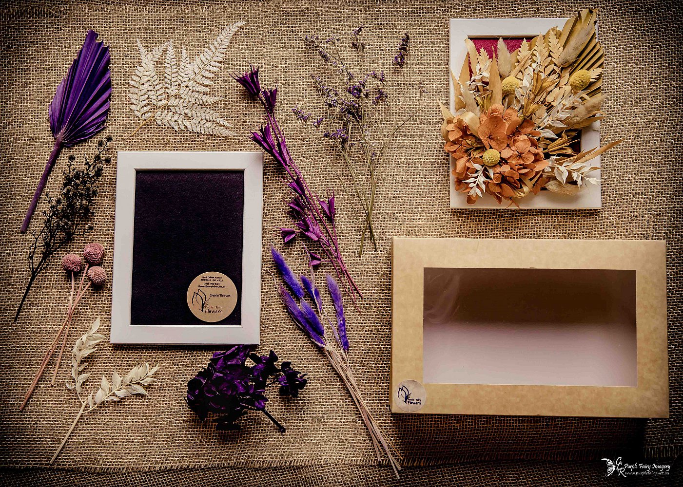 Dried Flower Frame Kit - Prestige Florals by Purple Fairy - Purple ...