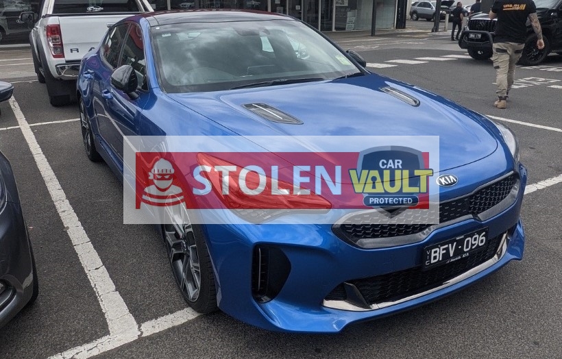 Stolen Car - Kia Stinger - Vault Protected
