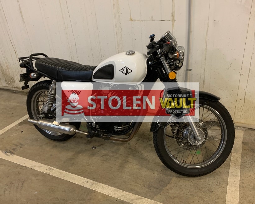 Stolen Motorbike - Sol Invictus Nemesis 400 Classic - Vault Protected