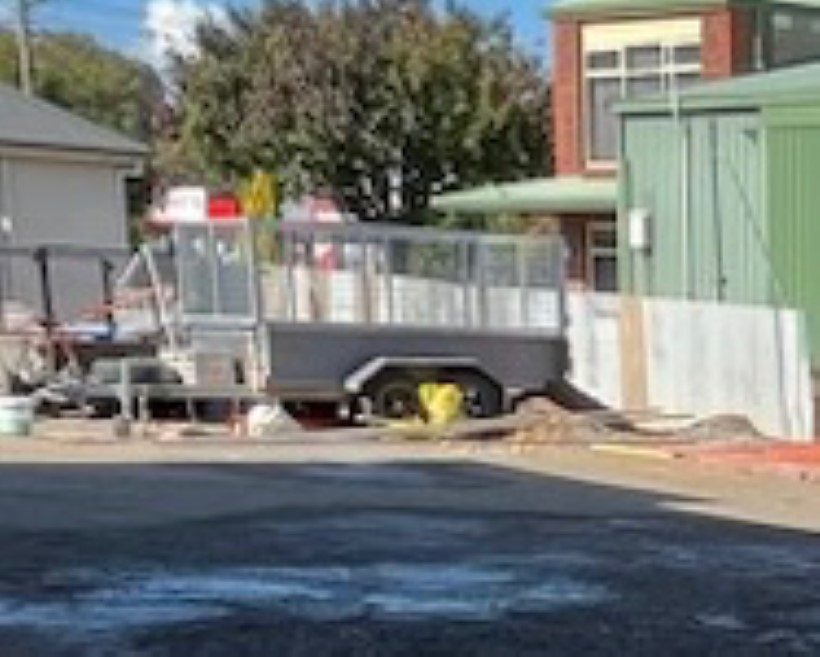 Stolen Trailer - Basic Trailers 10x5 hydraulic tipper - Vault Protected