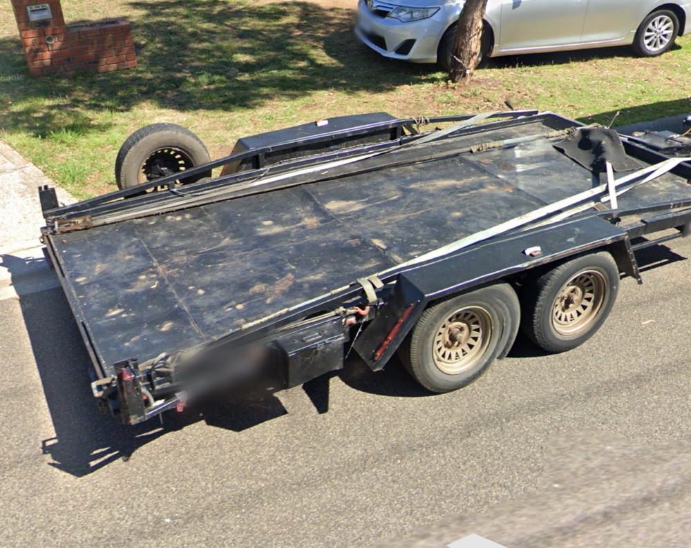 Stolen Trailer - Custom Built HM car trailer - Vault Protected