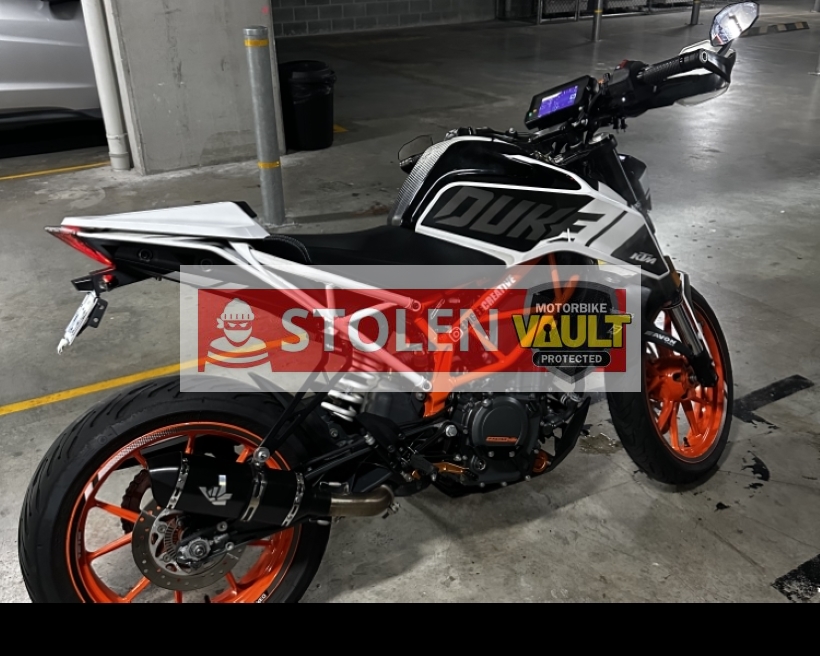 Stolen Motorbike - KTM Duke 390 - Vault Protected