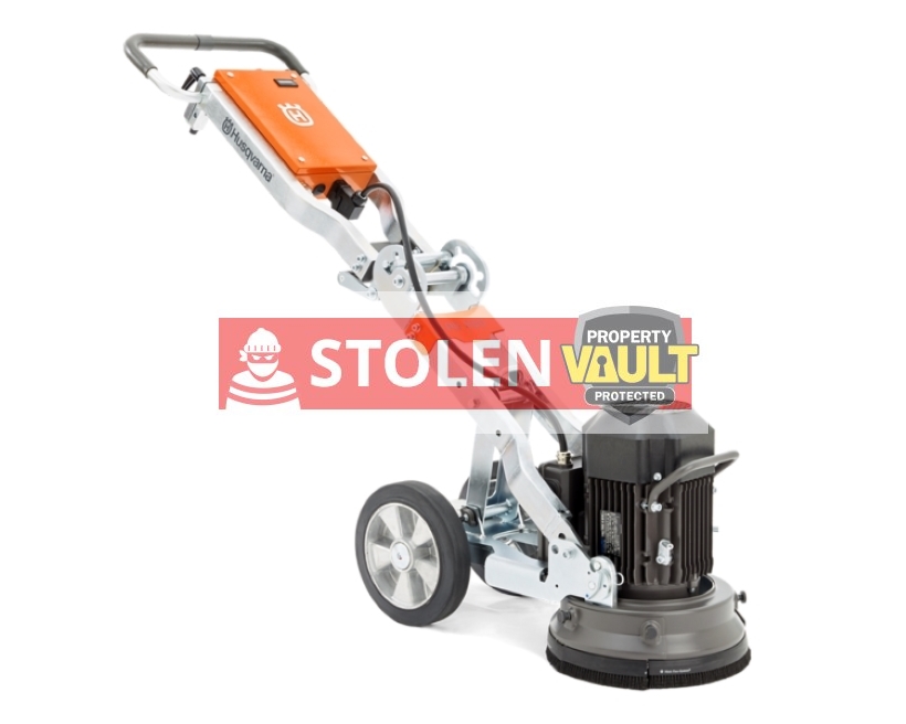 Stolen Equipment - Husqvarna PG280 CONCRETE FLOOR GRINDER - Vault Protected