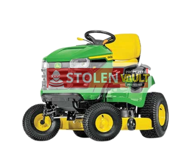 Stolen Machinery - John Deere S110 LAWN TRACTOR - Vault Protected