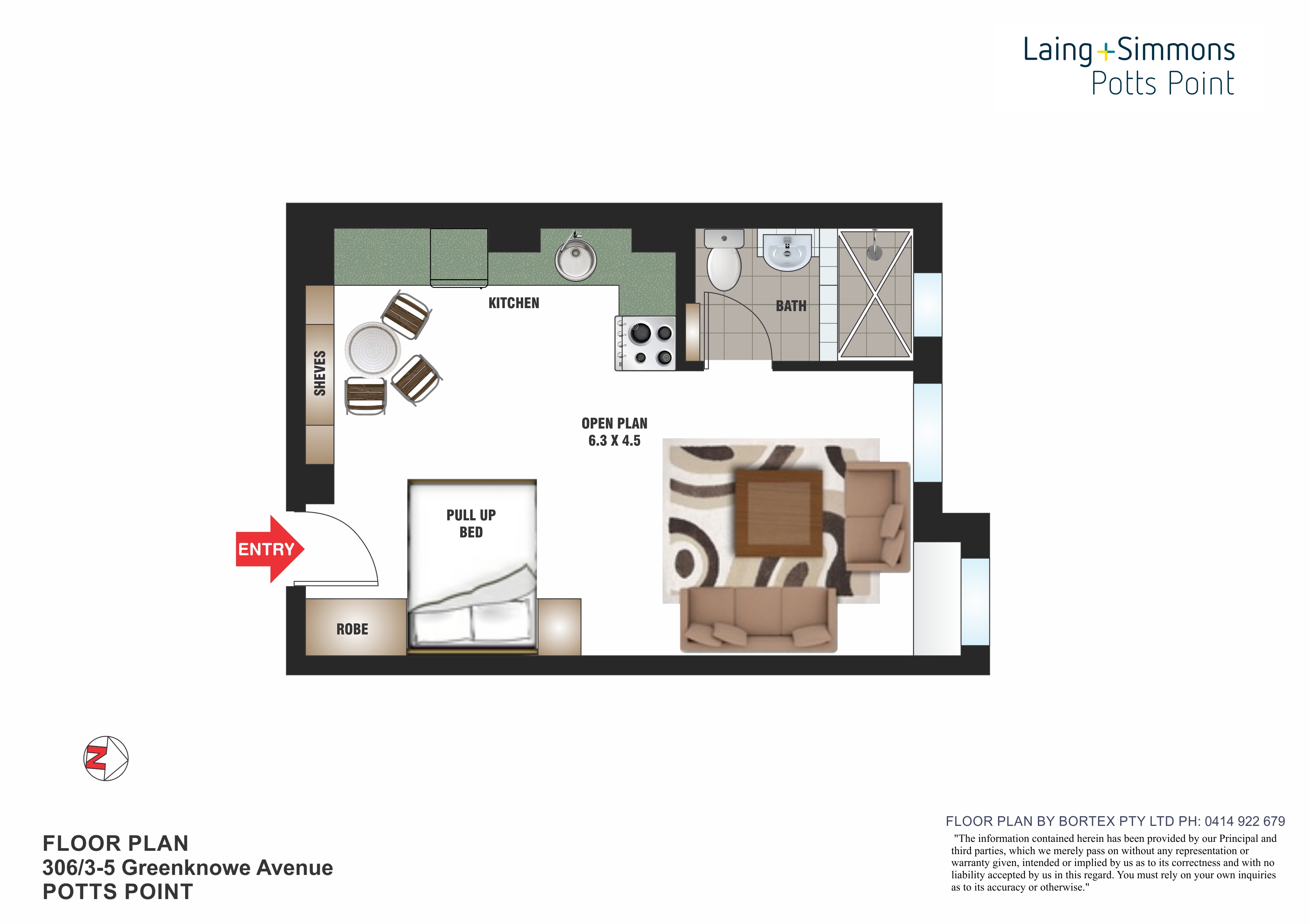 306/3-5 Greenknowe Avenue, Potts Point NSW 2011 - Studio Sold - lsre.com.au