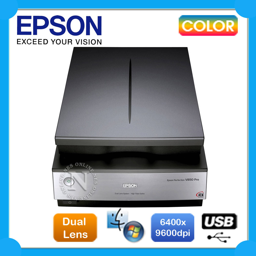 Epson Perfection V850 Pro A4 Flatbed Color Photo USB Scanner PC/MAC ...