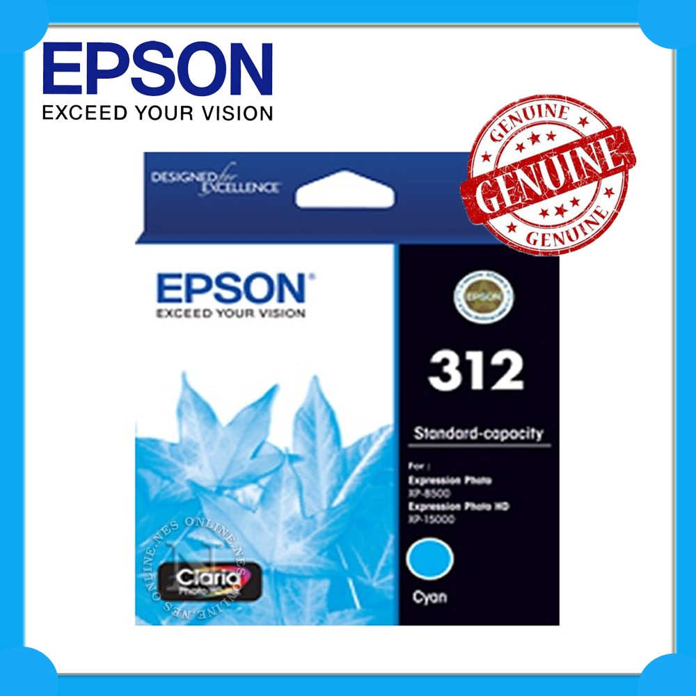 Any 1x Epson Genuine #312 BK/C/M/Y/LC/LM Ink for XP8500/XP8600/XP8700 ...