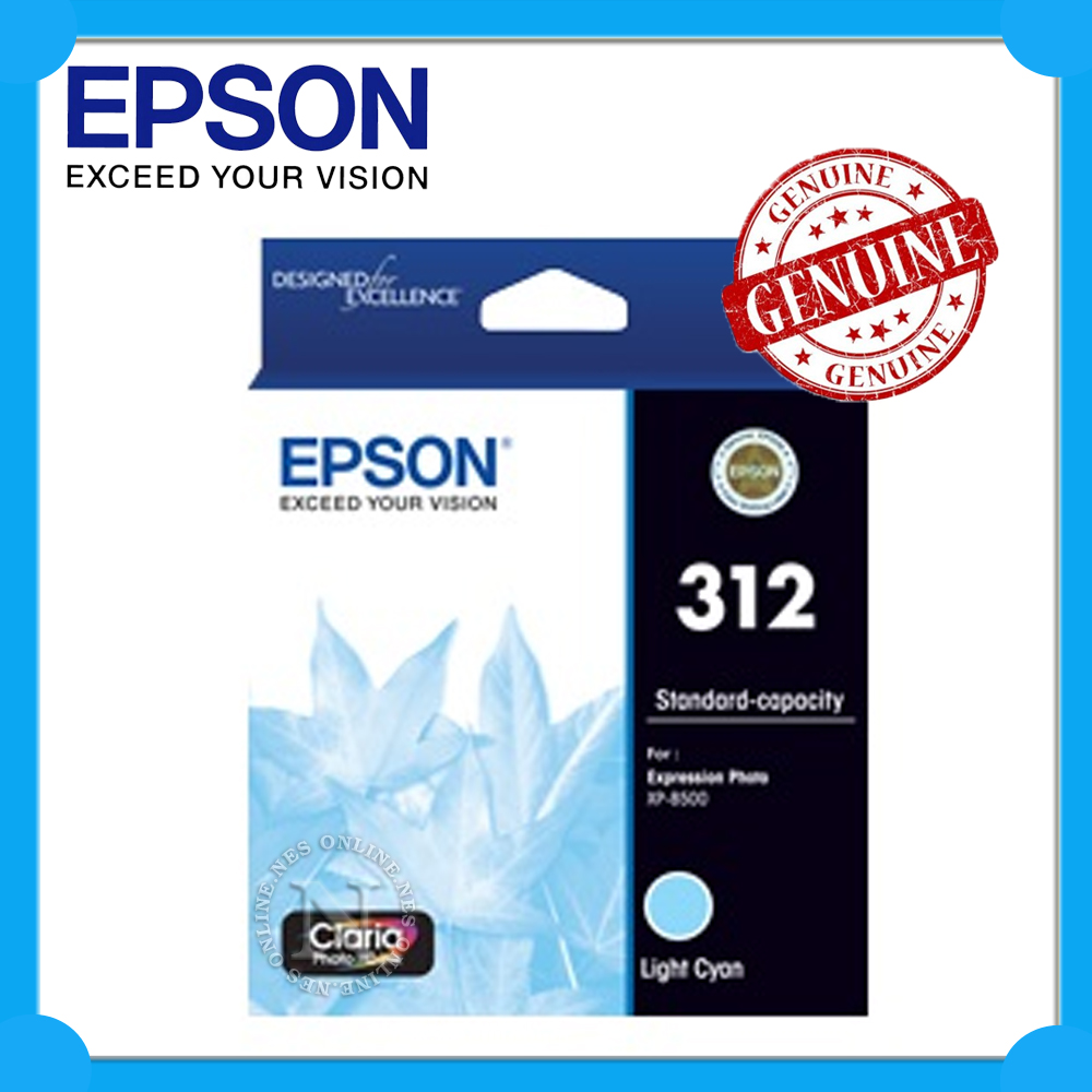 Any 1x Epson Genuine #312 BK/C/M/Y/LC/LM Ink for XP8500/XP8600/XP8700 ...