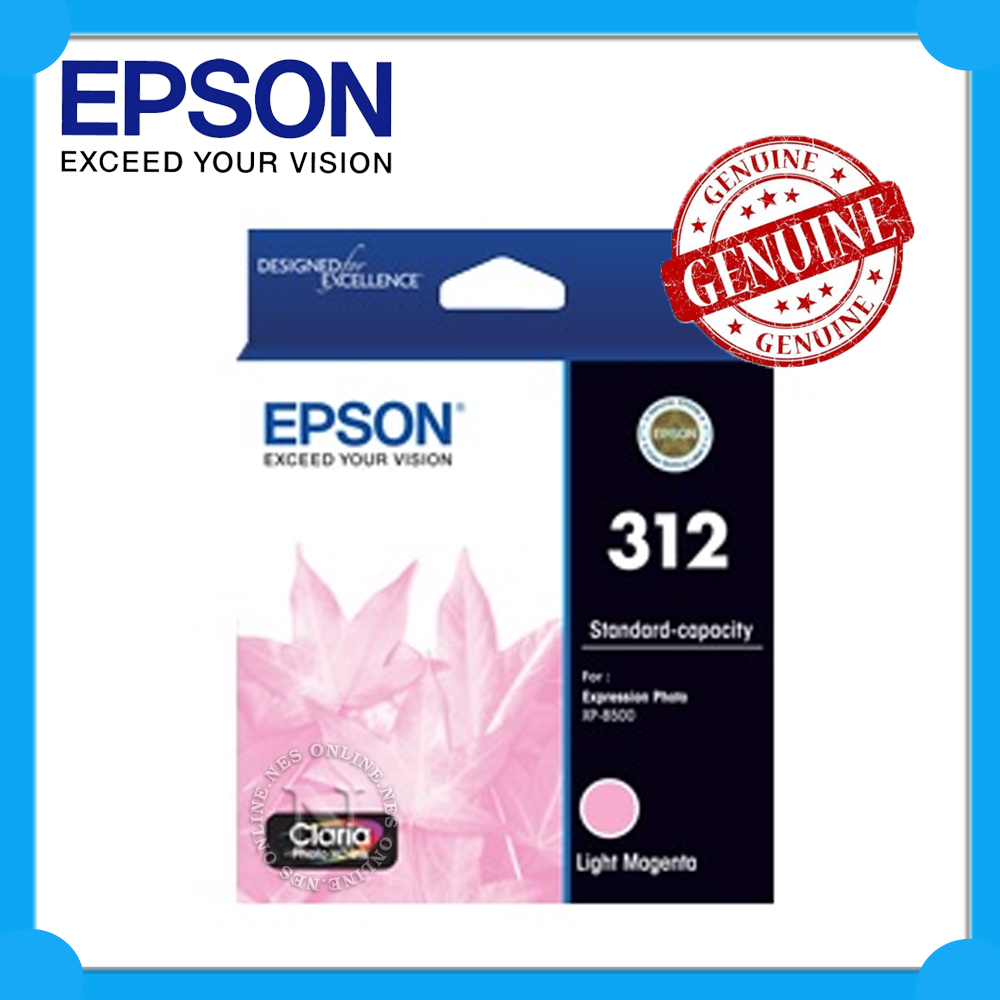 Any 1x Epson Genuine #312 BK/C/M/Y/LC/LM Ink for XP8500/XP8600/XP8700 ...