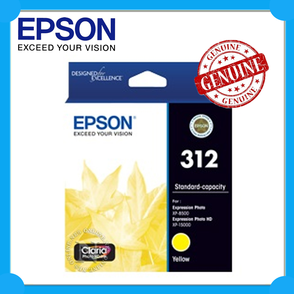 Any 1x Epson Genuine #312 BK/C/M/Y/LC/LM Ink for XP8500/XP8600/XP8700 ...
