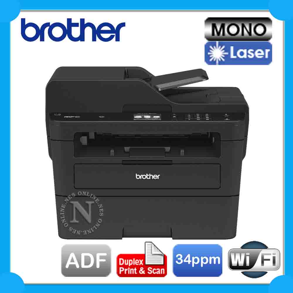 Brother MFC-L2750DW 4in1 Mono Laser Wireless Printer+AutoDuplex+FAX+ADF ...
